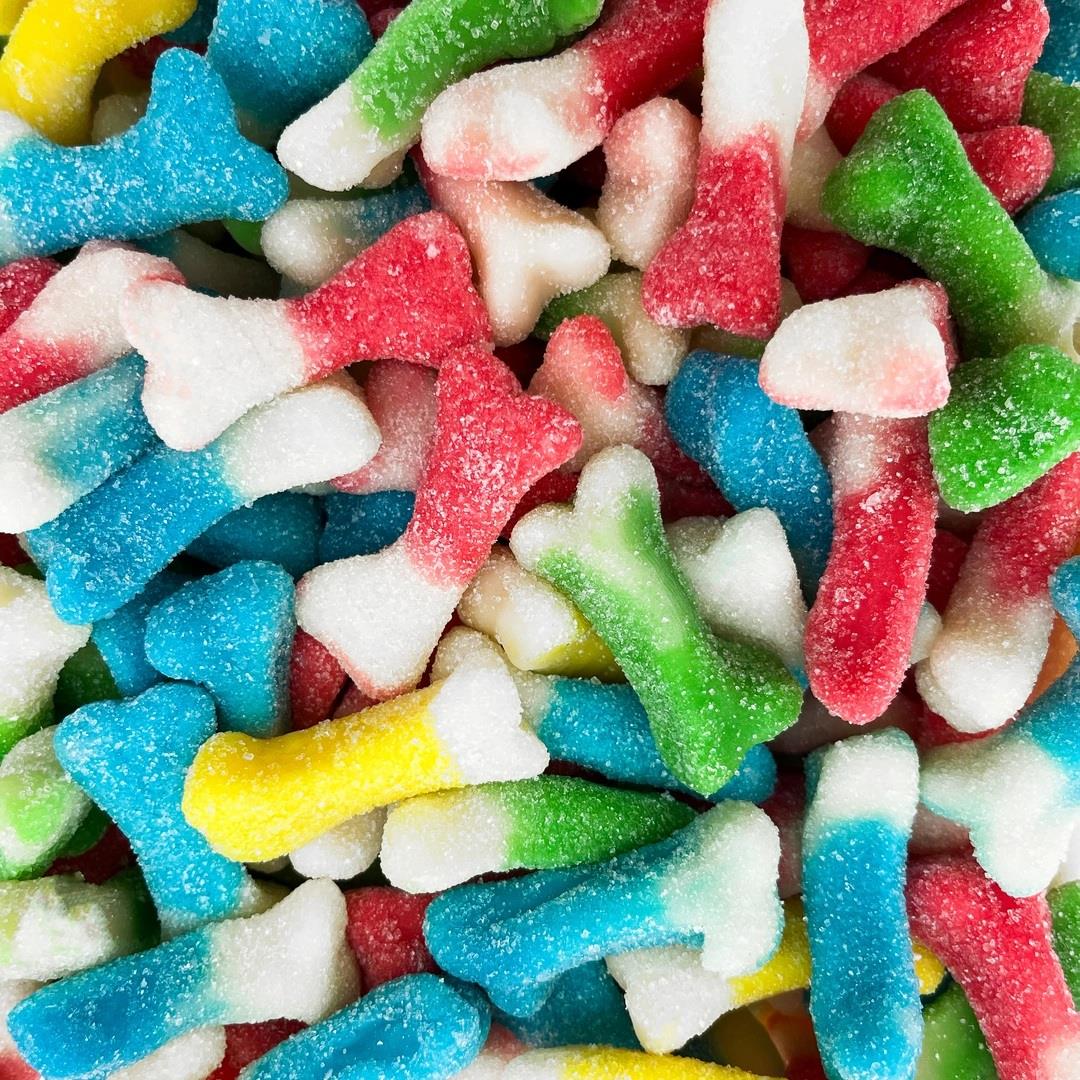 Sour Bones Assorted 1Kg Bag Certified Halal – Amazing Sweets UK